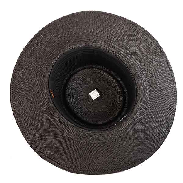SRV Black Panama Straw - Leather Conchos – Carlisle Hats